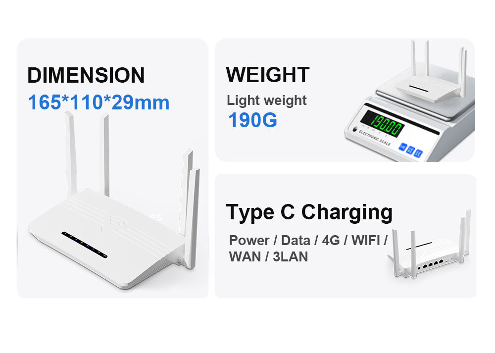Volte Voip Indoor Cpe 4g Lte Wifi Router With Rj11 Ports And Ethernet ...