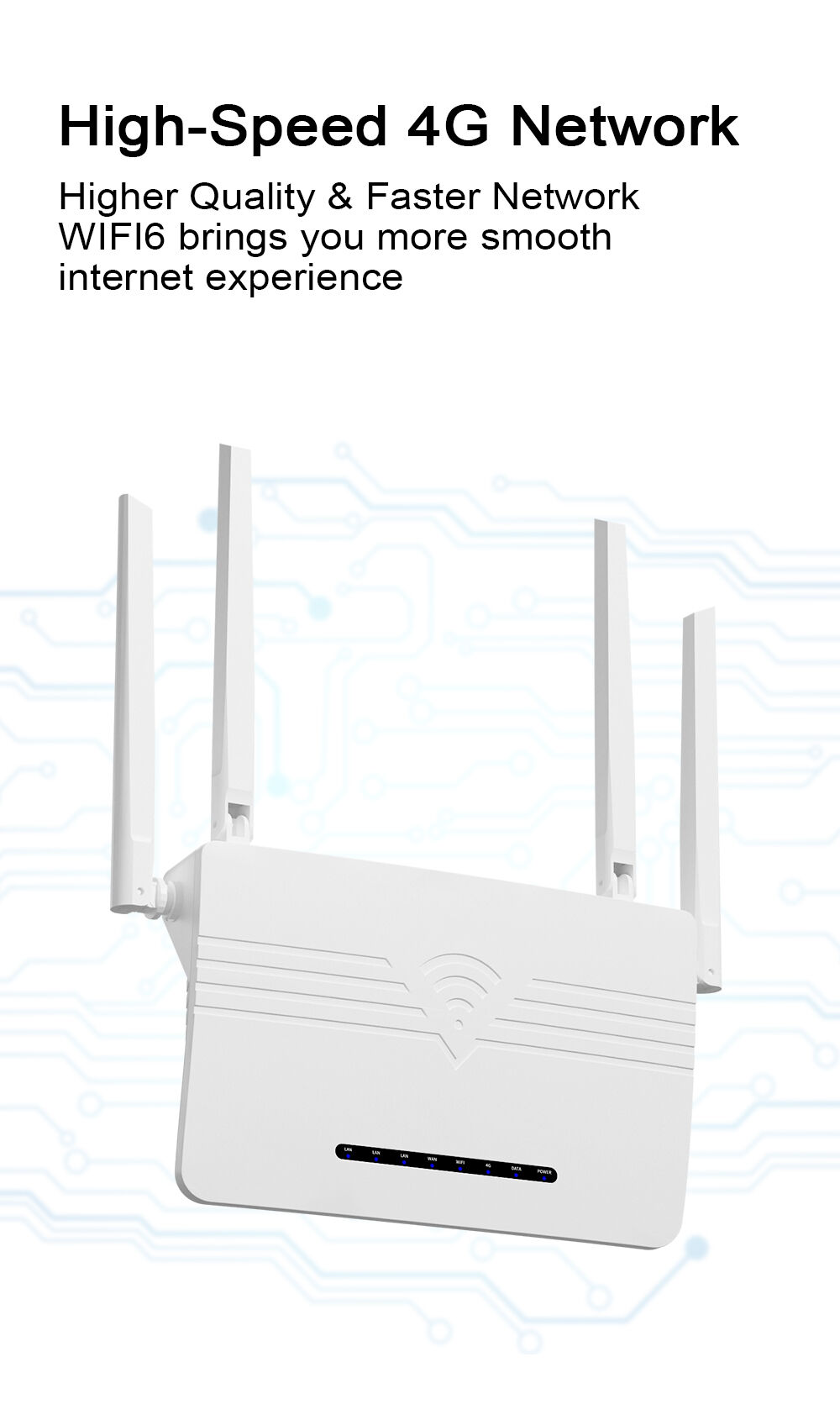 Volte Voip Indoor Cpe 4g Lte Wifi Router With Rj11 Ports And Ethernet ...