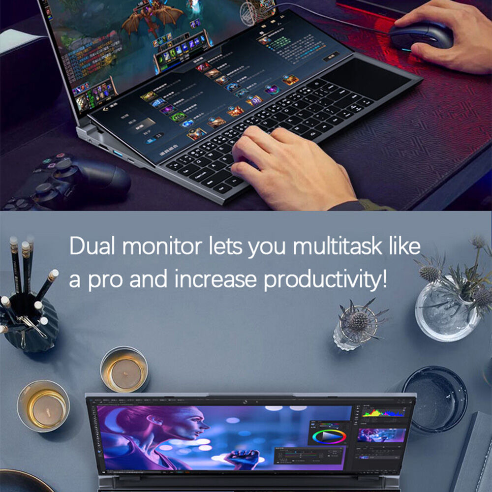 Tps Dual Monitor Touch Screen Laptop 16''+14'' Display Intel Core I7 ...