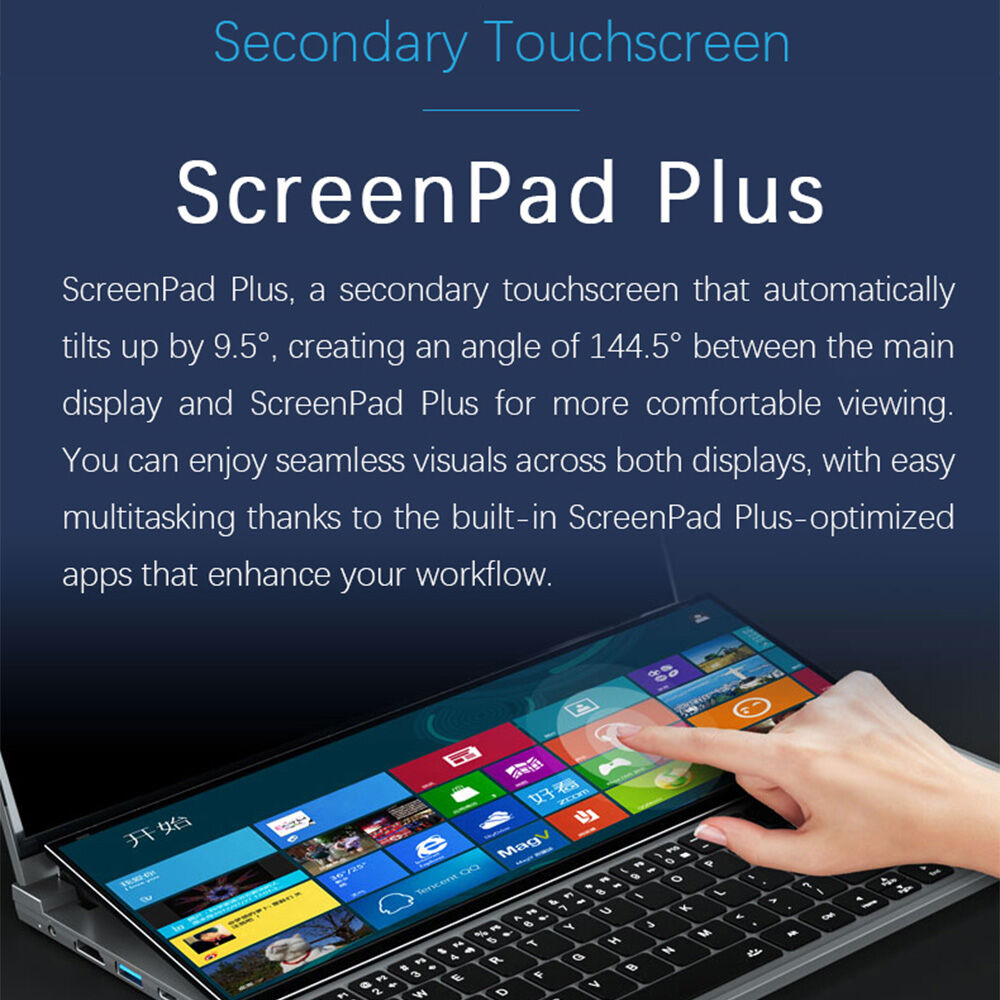 Tps Dual Monitor Touch Screen Laptop 16''+14'' Display Intel Core I7 ...