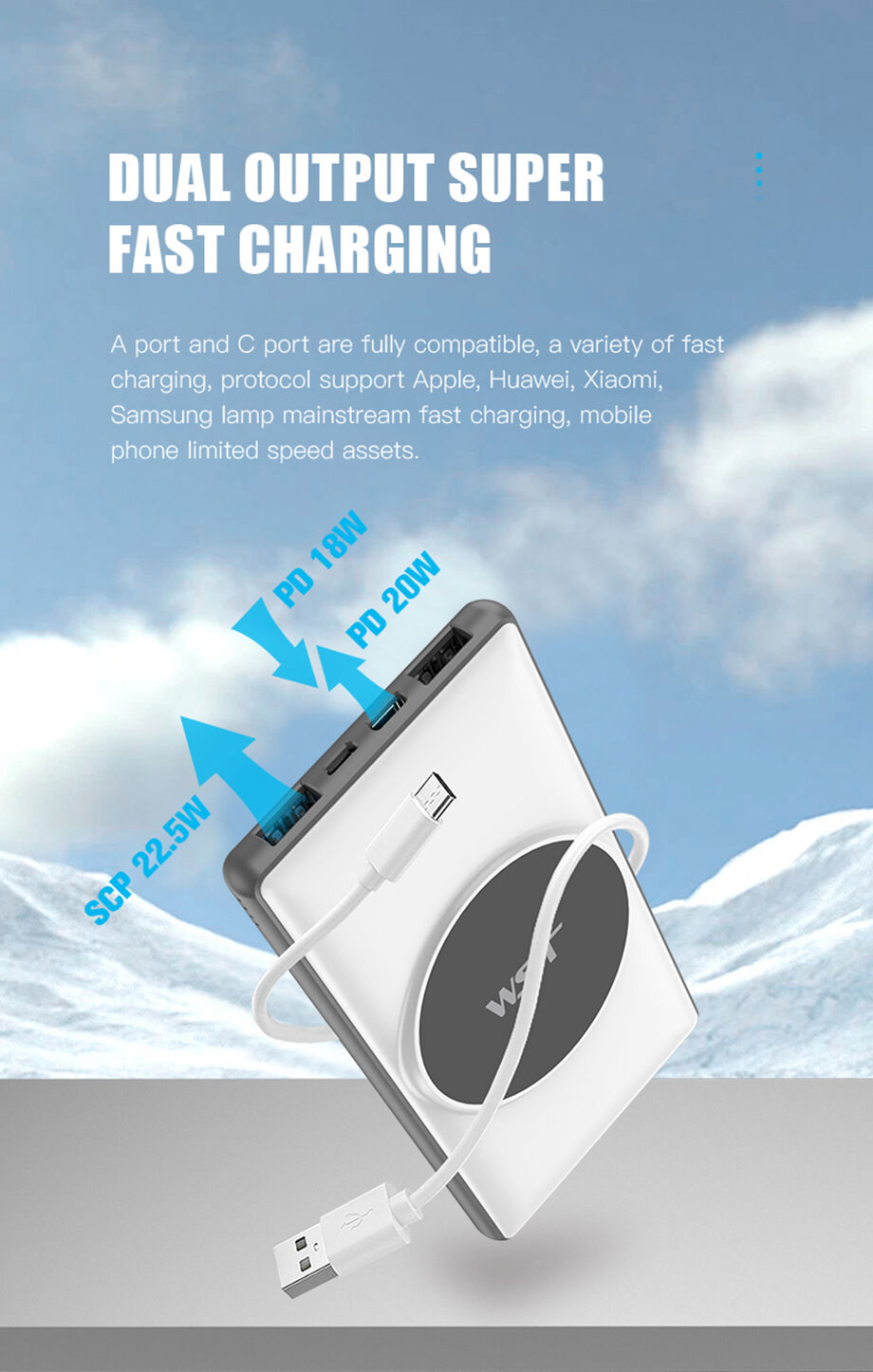 Customized Logo 6 Pieces Power Bank 10000mah Portable Mobile Charger ...