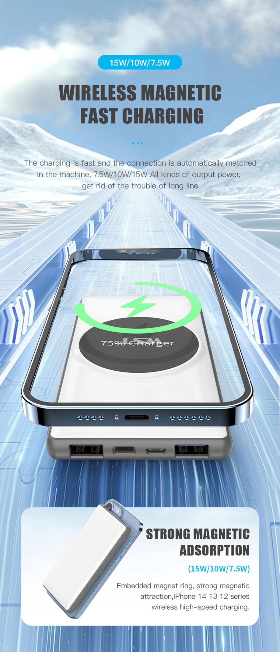 Buy China Wholesale Wst New Charger Portable Magnetic Charger Power ...