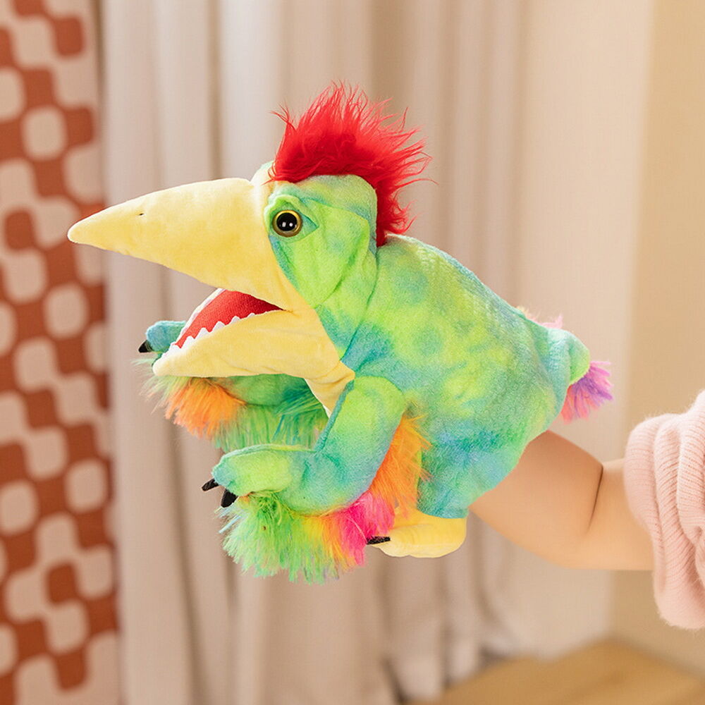 Fashion Soft Stuffed Dragon Puppet Story Toys Dragon Puppets Role Play ...