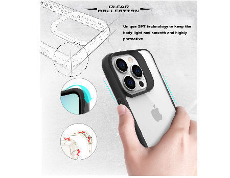 Shockproof Tpu Matte Clear Case Anti-shock 2-in-1 Hybrid Hard Pc ...