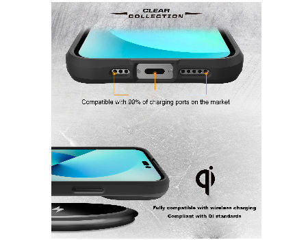 Shockproof Tpu Matte Clear Case Anti-shock 2-in-1 Hybrid Hard Pc ...