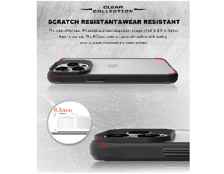 Shockproof Tpu Matte Clear Case Anti-shock 2-in-1 Hybrid Hard Pc ...