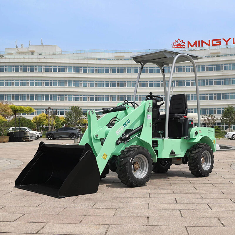 Myzg Mini Electric Wheel Loader Battery Loader Self Loading Mini Loader ...