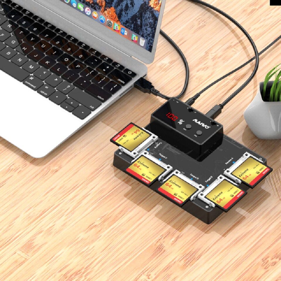 Maiwo K3015cf 5 Bays Tool Free Cf Card Docking Station Duplicator ...