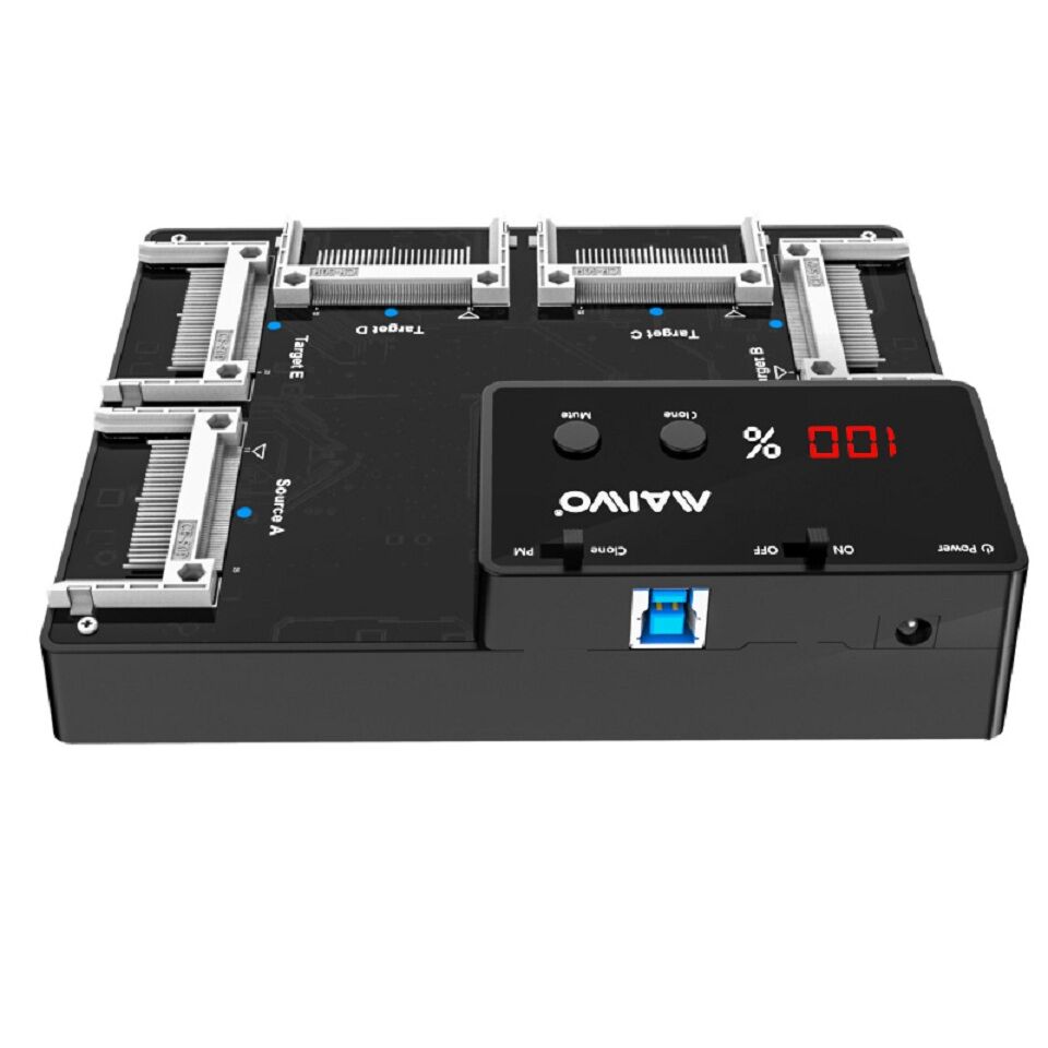 Maiwo K3015cf 5 Bays Tool Free Cf Card Docking Station Duplicator ...