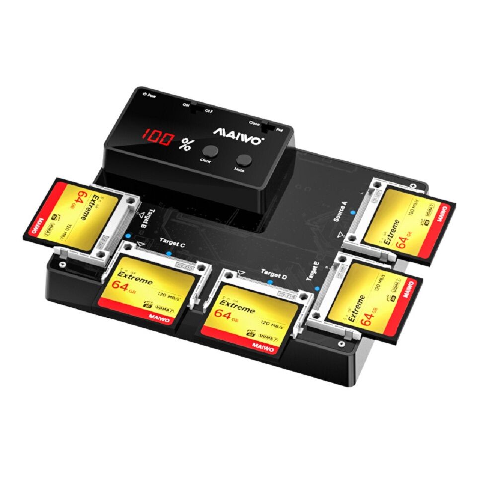 Maiwo K3015cf 5 Bays Tool Free Cf Card Docking Station Duplicator ...