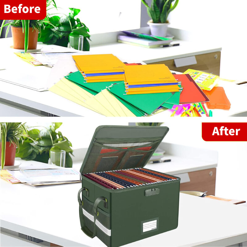 Oem Multifunctional Collapsible Fireproof File Storage Organizer Box ...