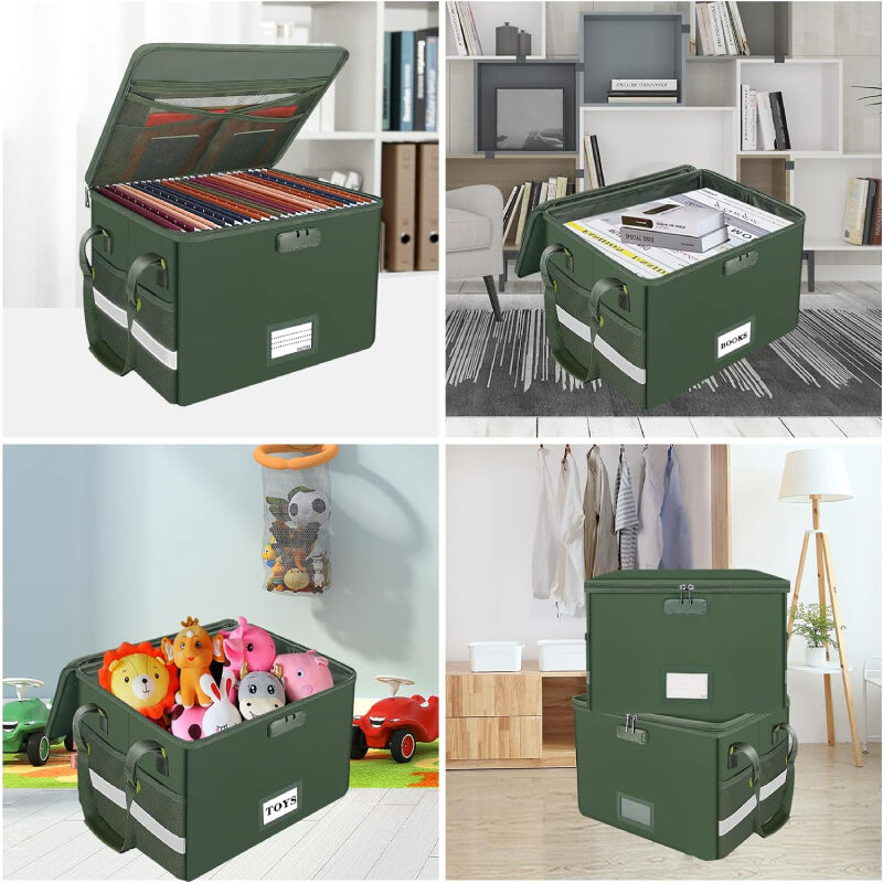 Oem Multifunctional Collapsible Fireproof File Storage Organizer Box ...