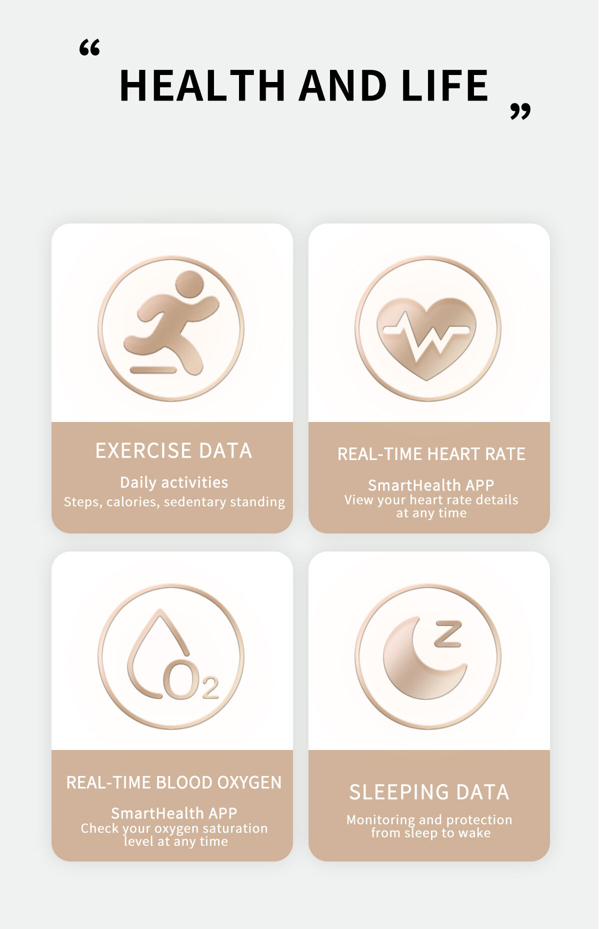 Health Monitor, Heart Rate, Blood Oxygen,blood Pressure, Sleeping ...