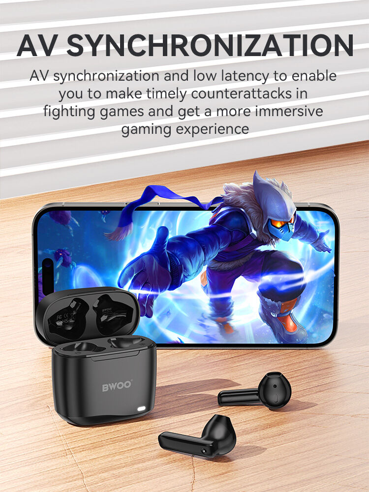 Bwoo 2024 New Tws True Wireless Stereo Earbuds Bt 5.3 Custom Waterproof ...