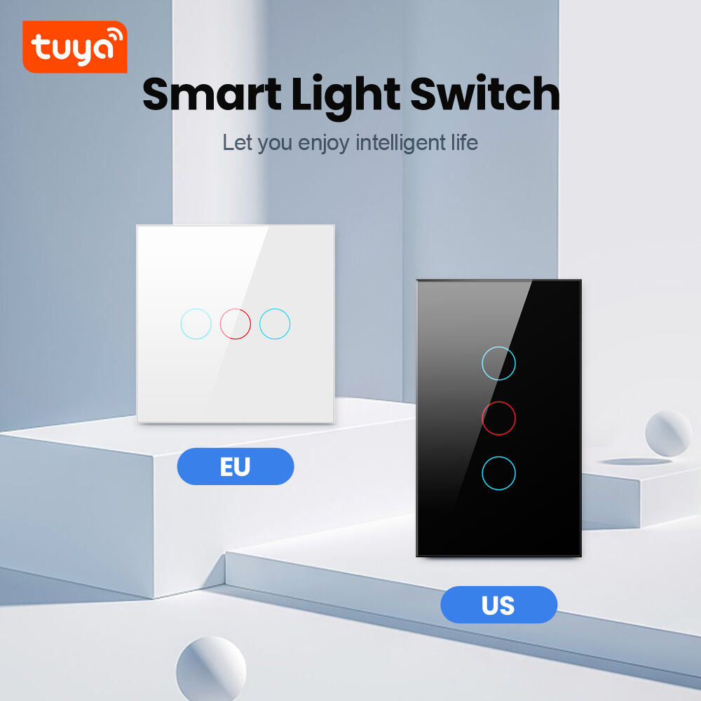 Avatto Eu Tuya Wifi Smart Touch Switch Led Light Touch Switch Glass ...