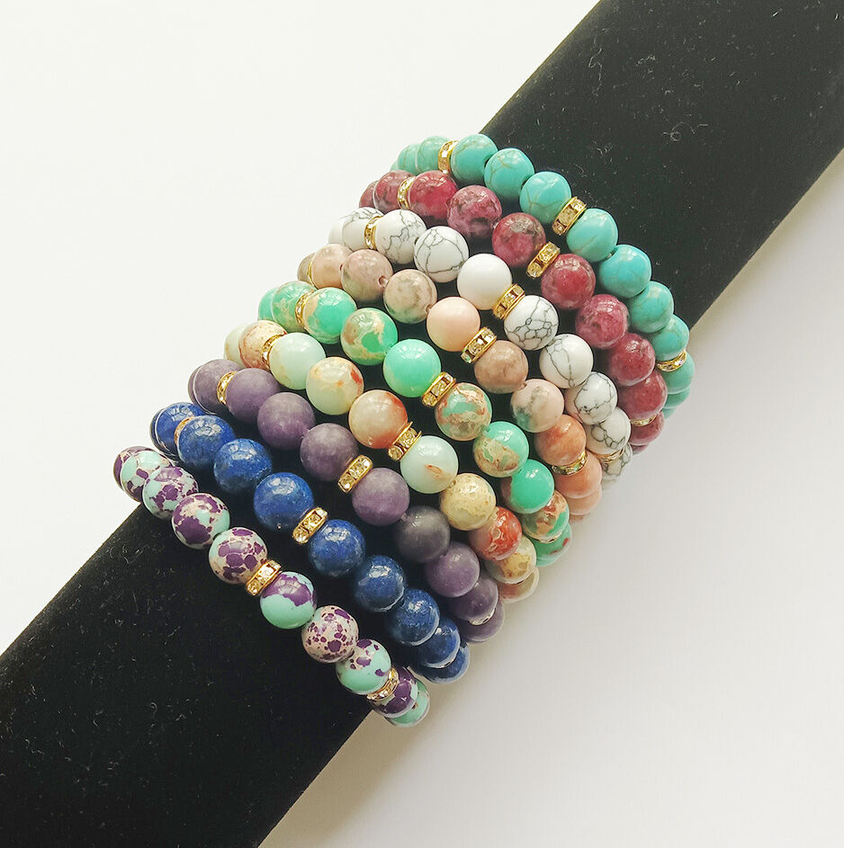Bulk Buy China Wholesale 8mm Semi Precious Stone Bracelet Natural Stone ...