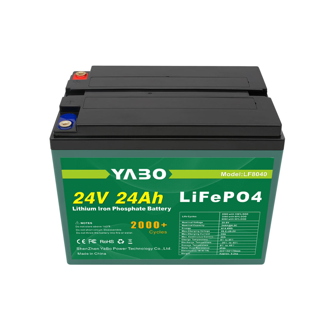 Buy China Wholesale Yabo Battery Pack Wholesale 24v 24ah Deep Cycle ...