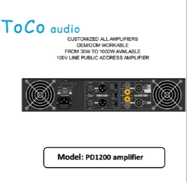 Customizable Professional Power Amplifier With Lcd Display, Mature ...