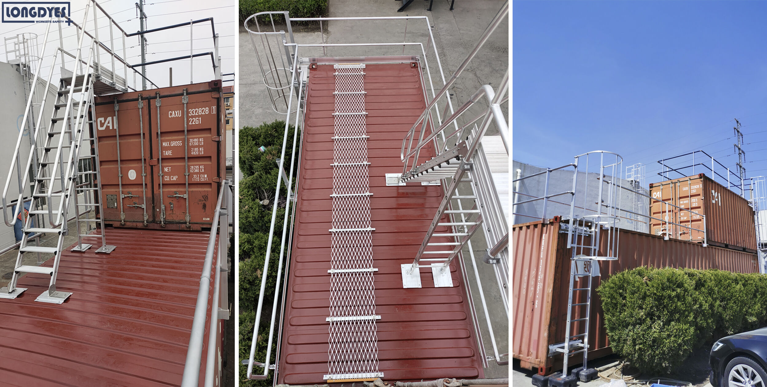 Collective Fall Ptotection Aluminum Grating Walkways Platform Catwalk ...