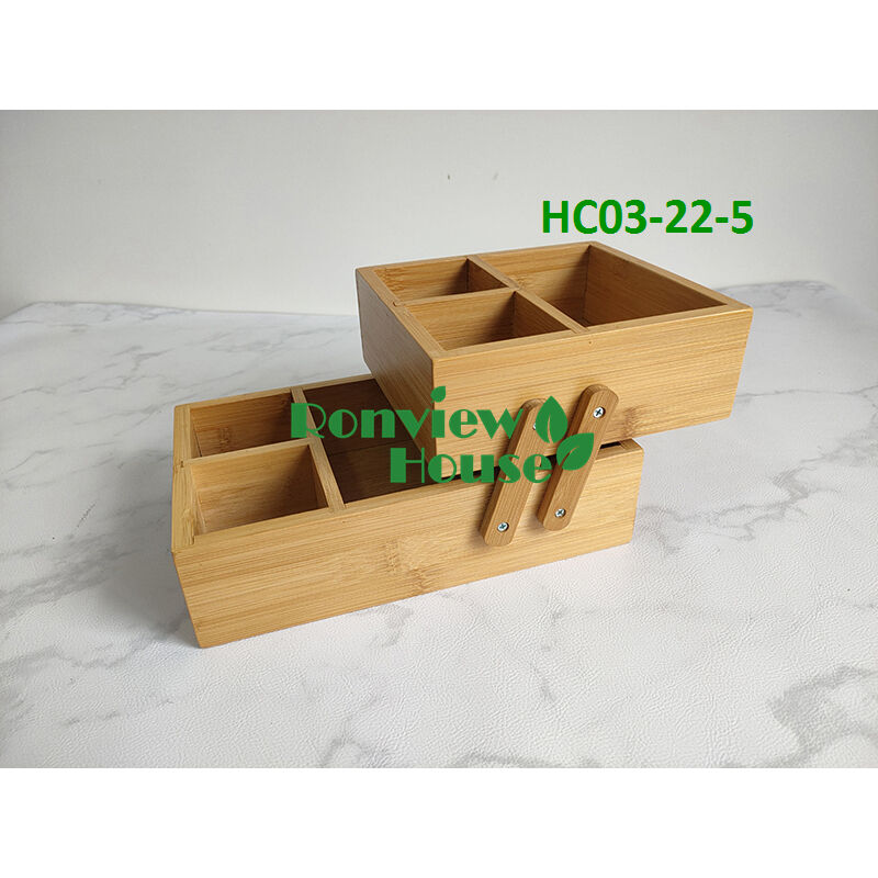 Desktop Organizers 2-layer Bamboo File Storage Rack, Foldable - China ...