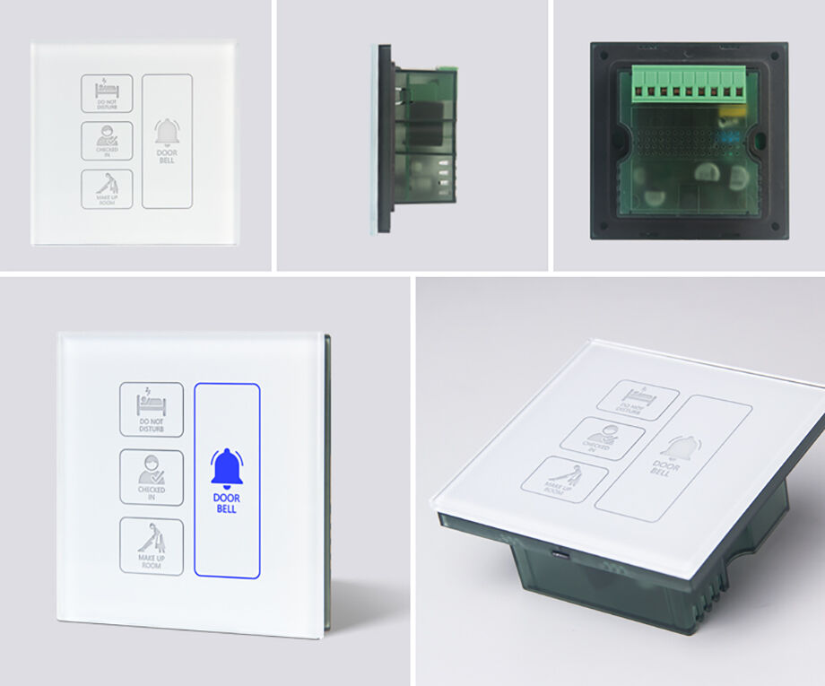 Customized White Tempered Glass 2.4g Wireless High Voltage 86 Type Dnd ...