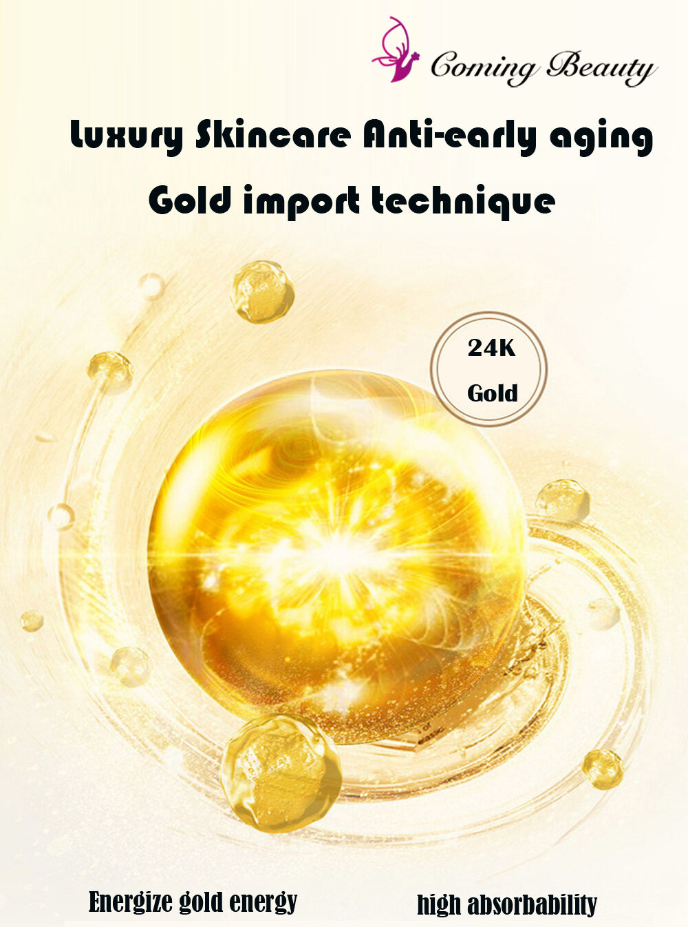 Oem/odm Manufacturer Gold Ampoule With Collagen Gold Foil Essence 24k ...