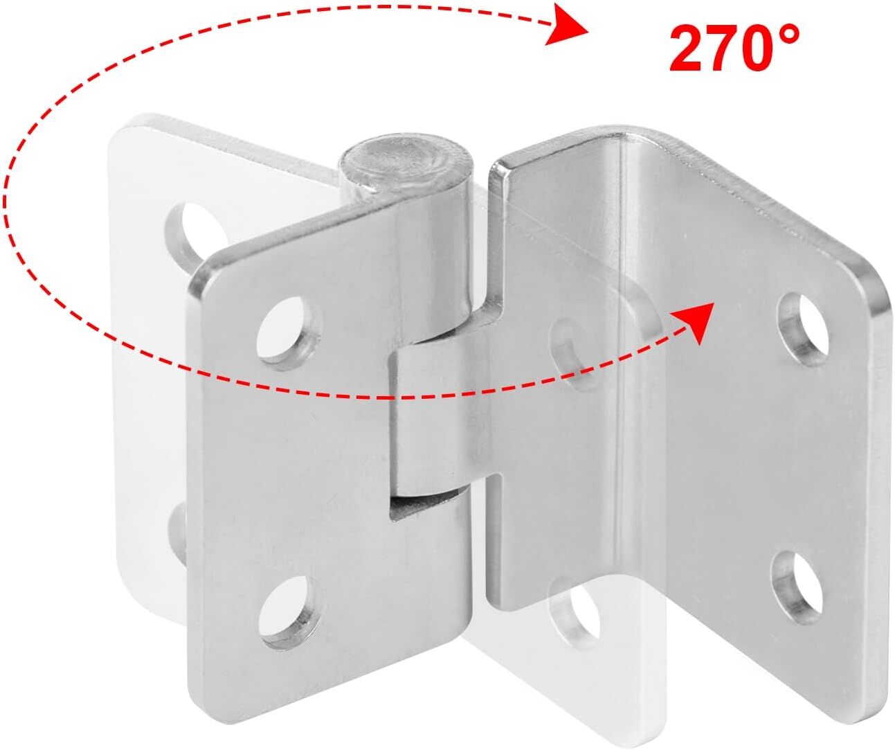 Offset Door Hinge, 304 Stainless Steel Chest Hinges 2.8 Mm Thickness ...