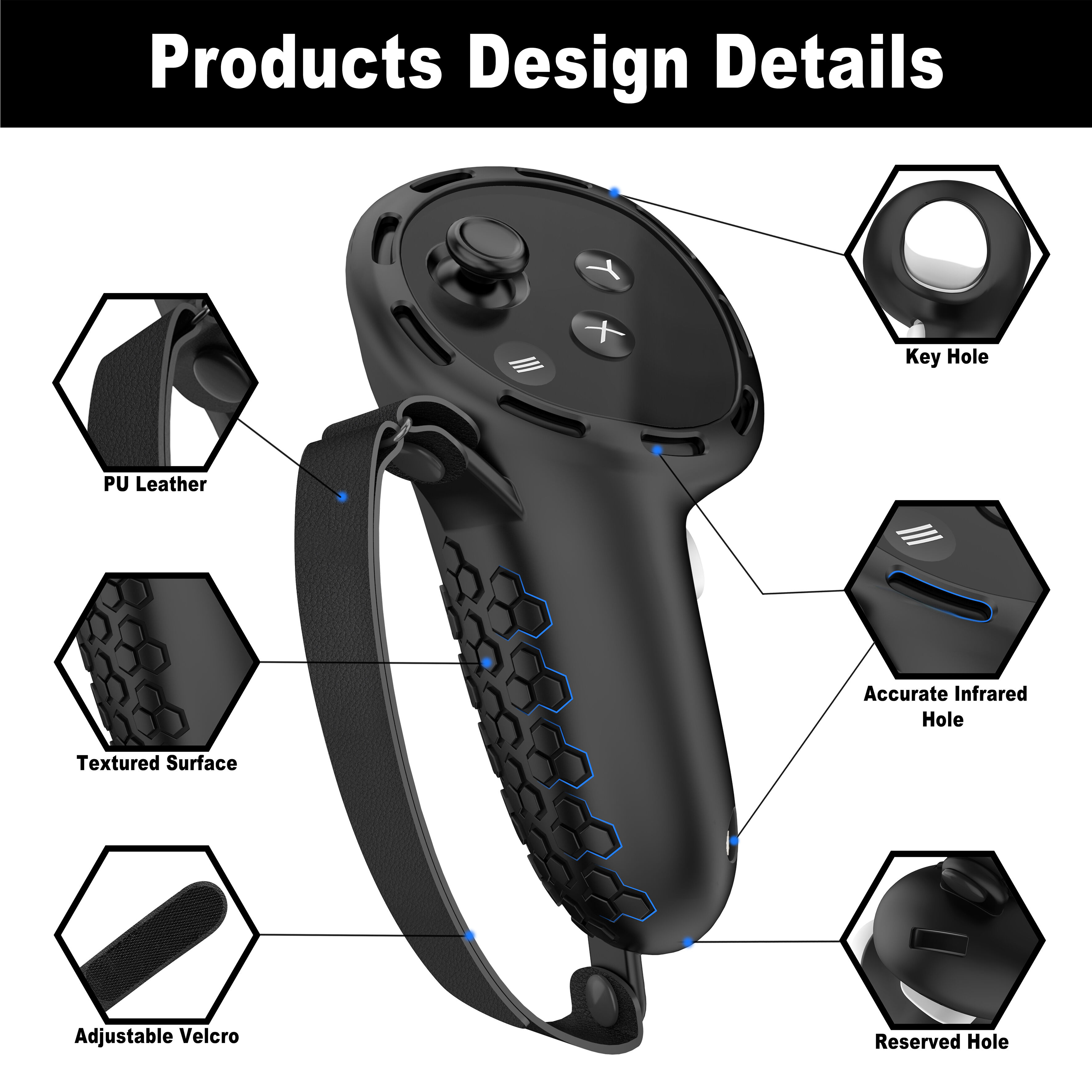 Buy China Wholesale Quest 3 Compatible Controller Grip Silicone Vr ...