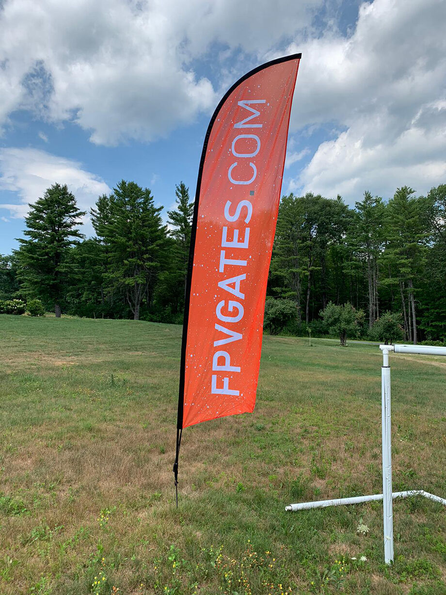 Bendera Promosi Ai-mich Satu Sisi Dua Sisi Bulu Pantai Air Mata Persegi ...