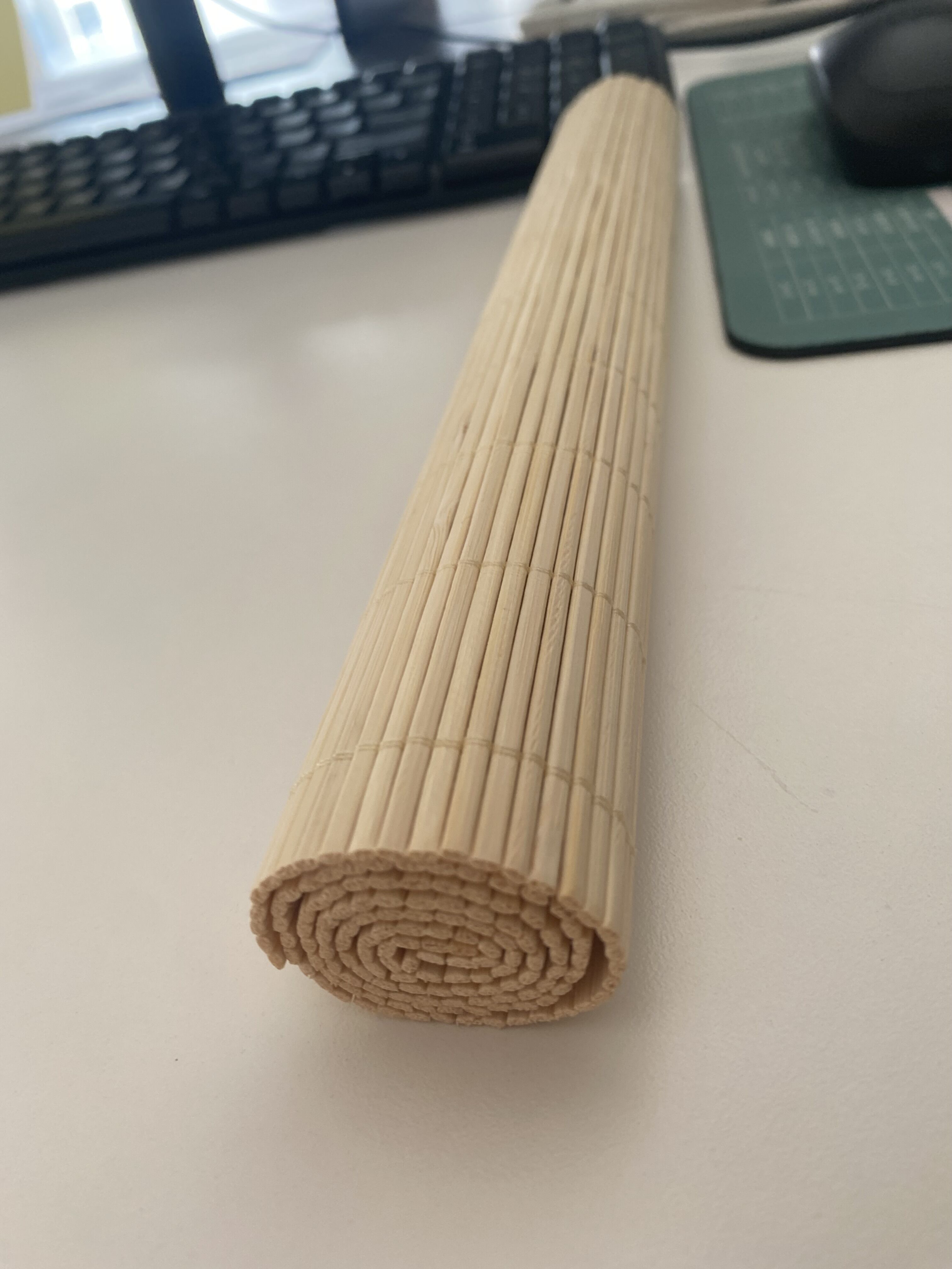 Table Coasters Kitchen Dining Stylish Bamboo Placemat Nature Bamboo ...