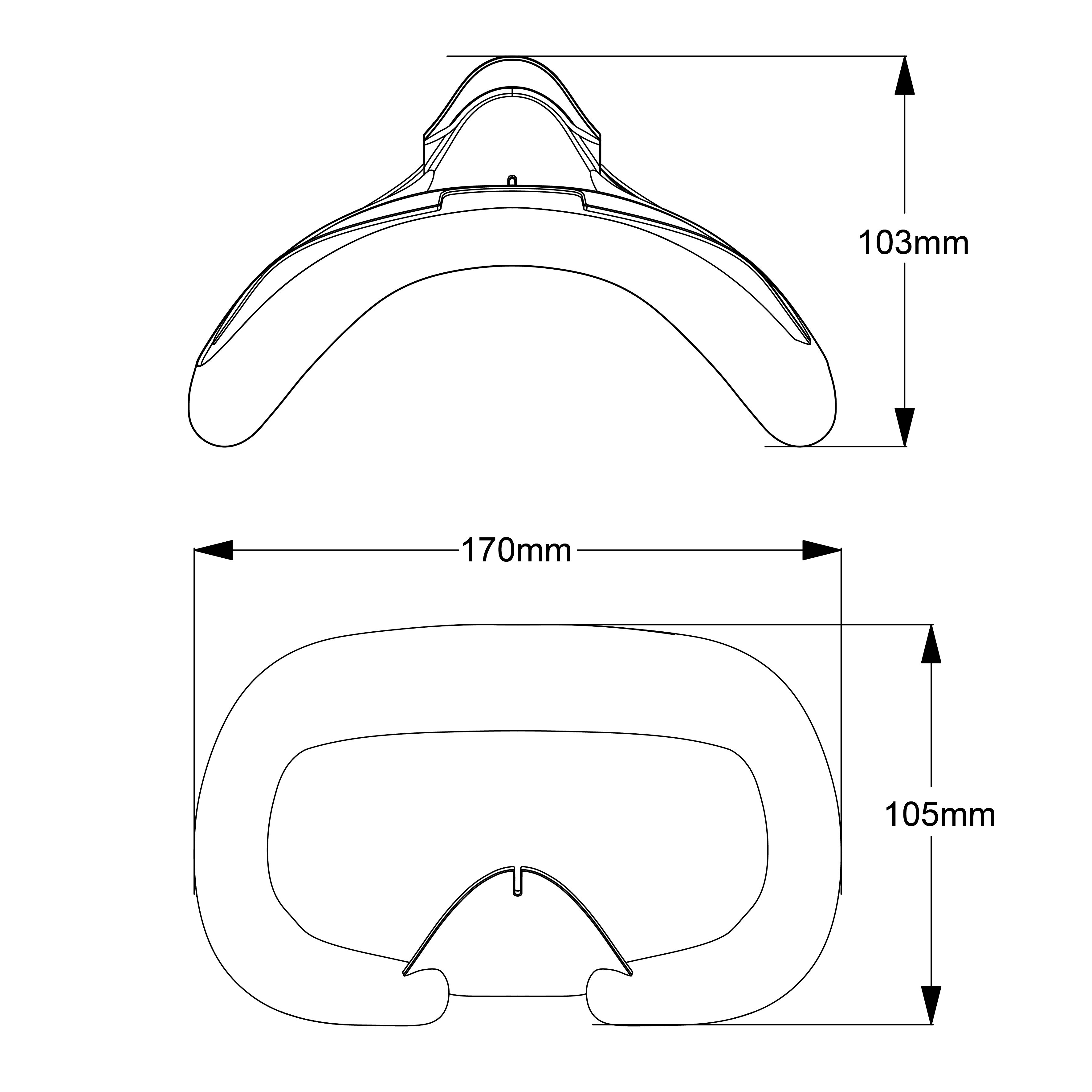 Silicone Face Mask Integrated Shading Face Mask Compatible With Meta ...