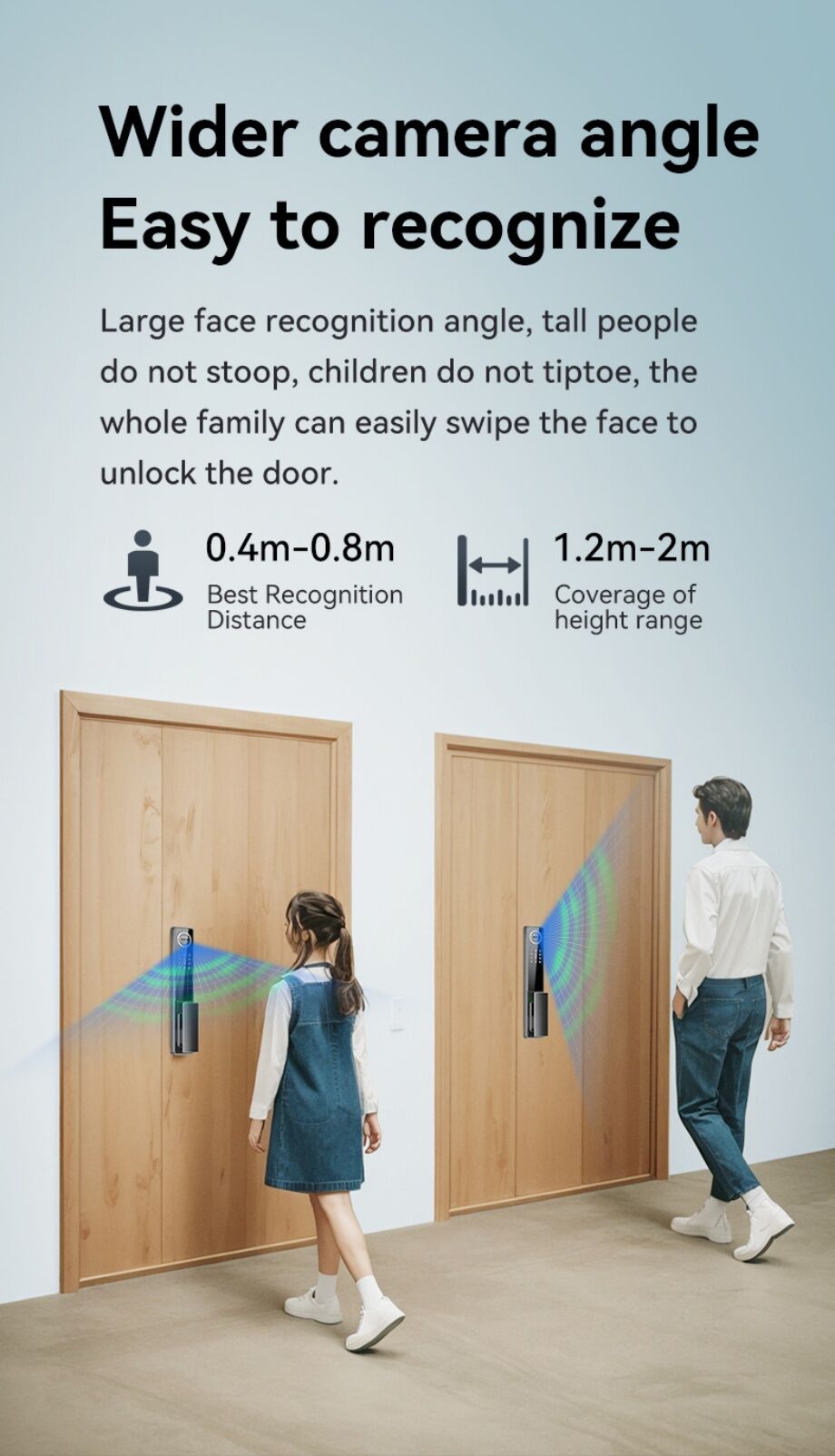 Sinovo 3d Face Recognition Video Intercom Smart Lock Tuya Wifi App ...