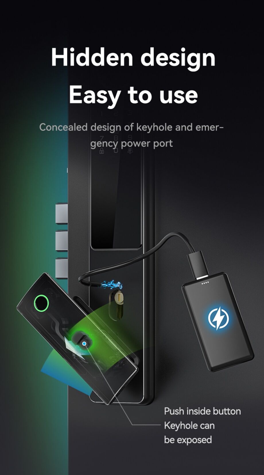 Wholesale 3d Face Recognition Fingerprint Keyless Entry Smart Front ...