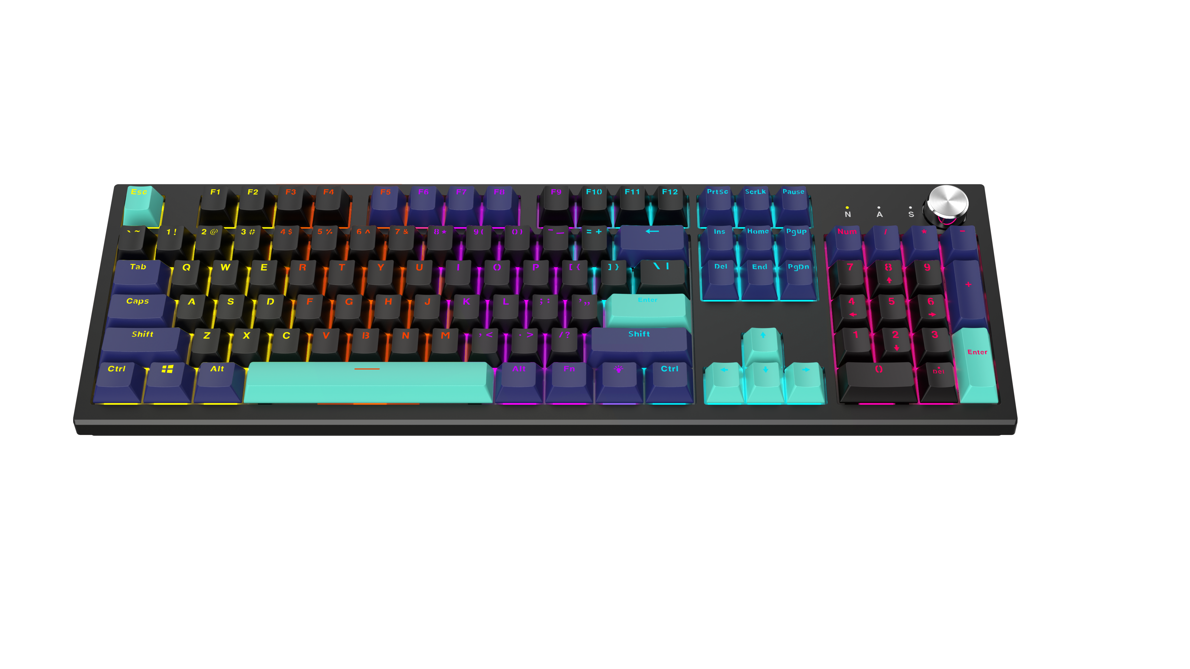 Custom 63 Keys Keyboard Switches Hot Swappable Rgb Backlit Wired Gamer ...