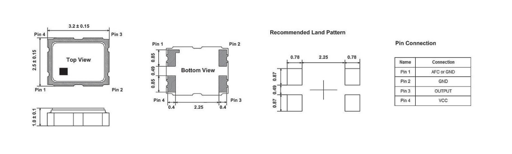 Bulk Buy China Wholesale Lcc—3225 Crystal Active 13mhz~52mhz, Tcxo ...