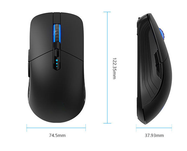 6d Rechargeable 2.4g Wireless+bluetooth Mouse Built-in 500mah Battery ...
