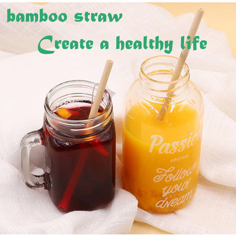 High Standard 8mm Reusable Biodegradable Organic Bamboo Straws Boba ...