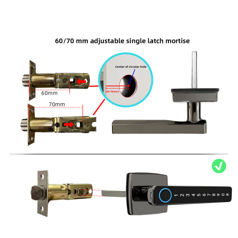 Wholesale App Remote Control Digital Lock Door Security System Handle ...