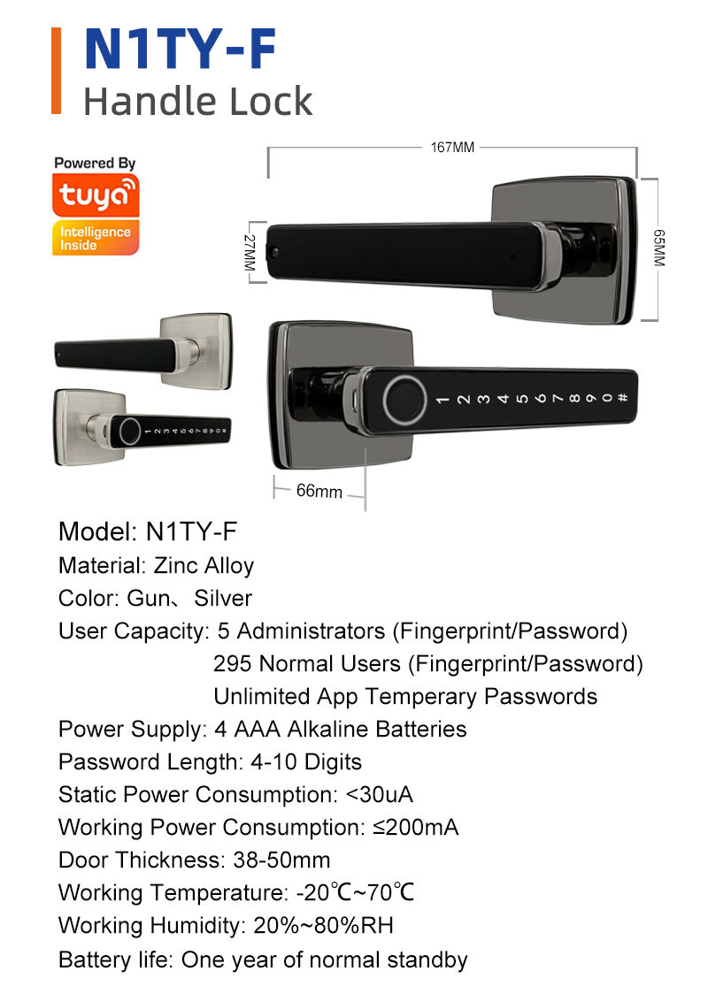 Wholesale App Remote Control Digital Lock Door Security System Handle ...