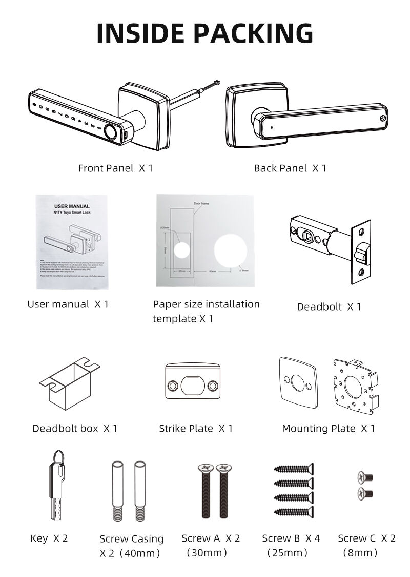Wholesale App Remote Control Digital Lock Door Security System Handle ...