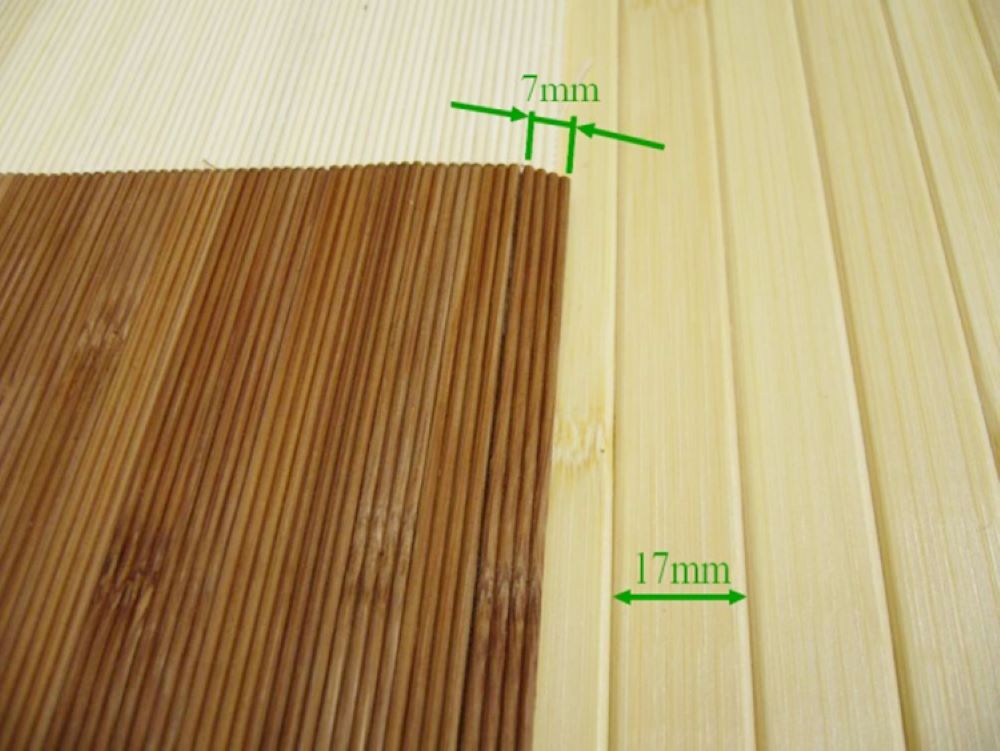 Natural Bamboo Paneling Flexible Wall Cladding Panels For Living Room ...