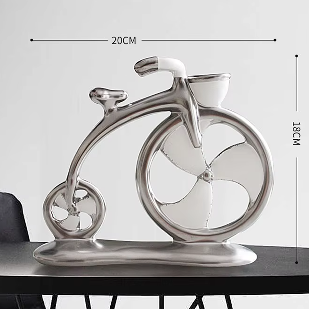 European Temperament Bicycle Shape Art Crafts Gifts Ceramic Porcelain ...
