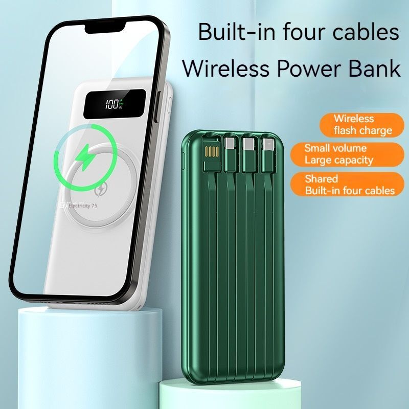 Buy China Wholesale High Quality 20000mah Wireless Charging Bank, Built ...