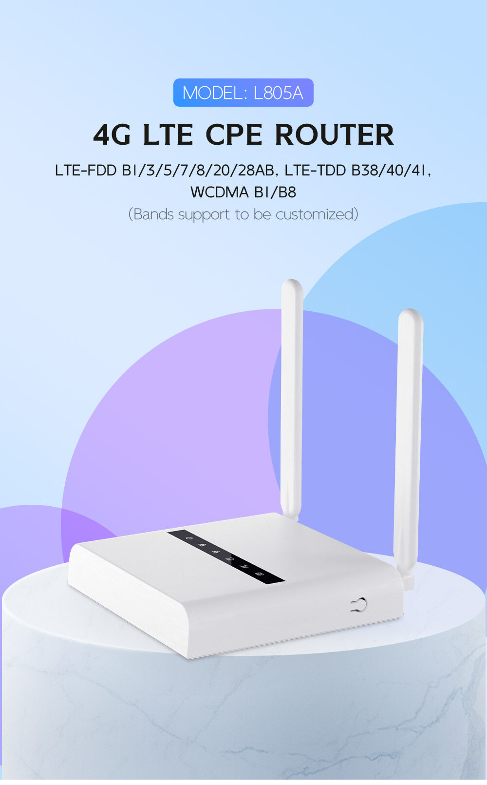 Jimi 4g Lte Universal Wifi Router With 4 Antennas Multi-sim Card Slot ...
