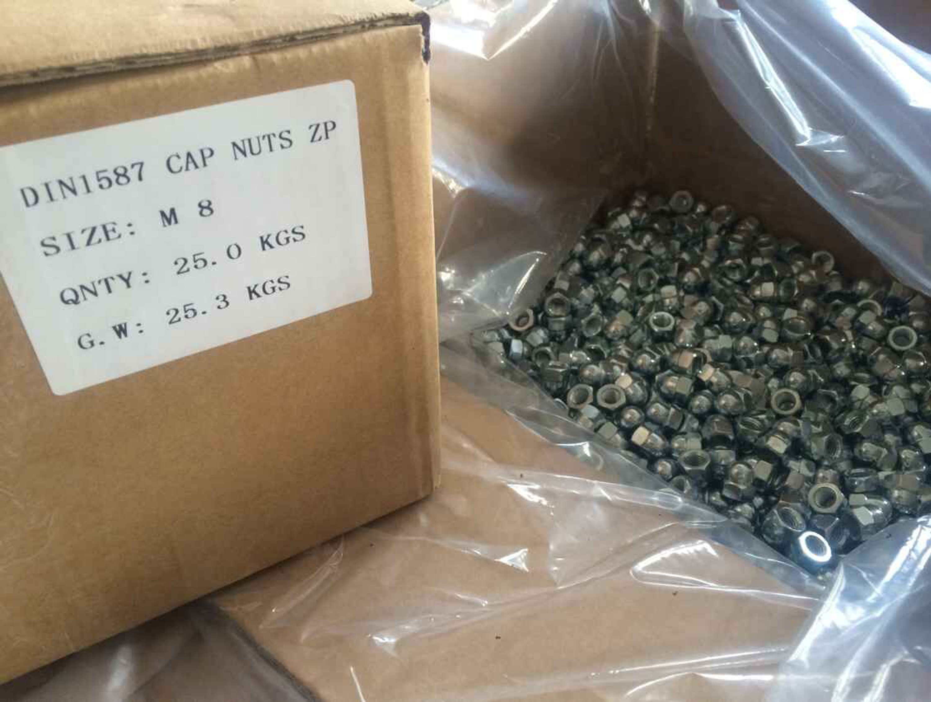 Bulk Buy China Wholesale Cap Nut Hex Acorn Cap Domed Nut Din1587 Steel ...