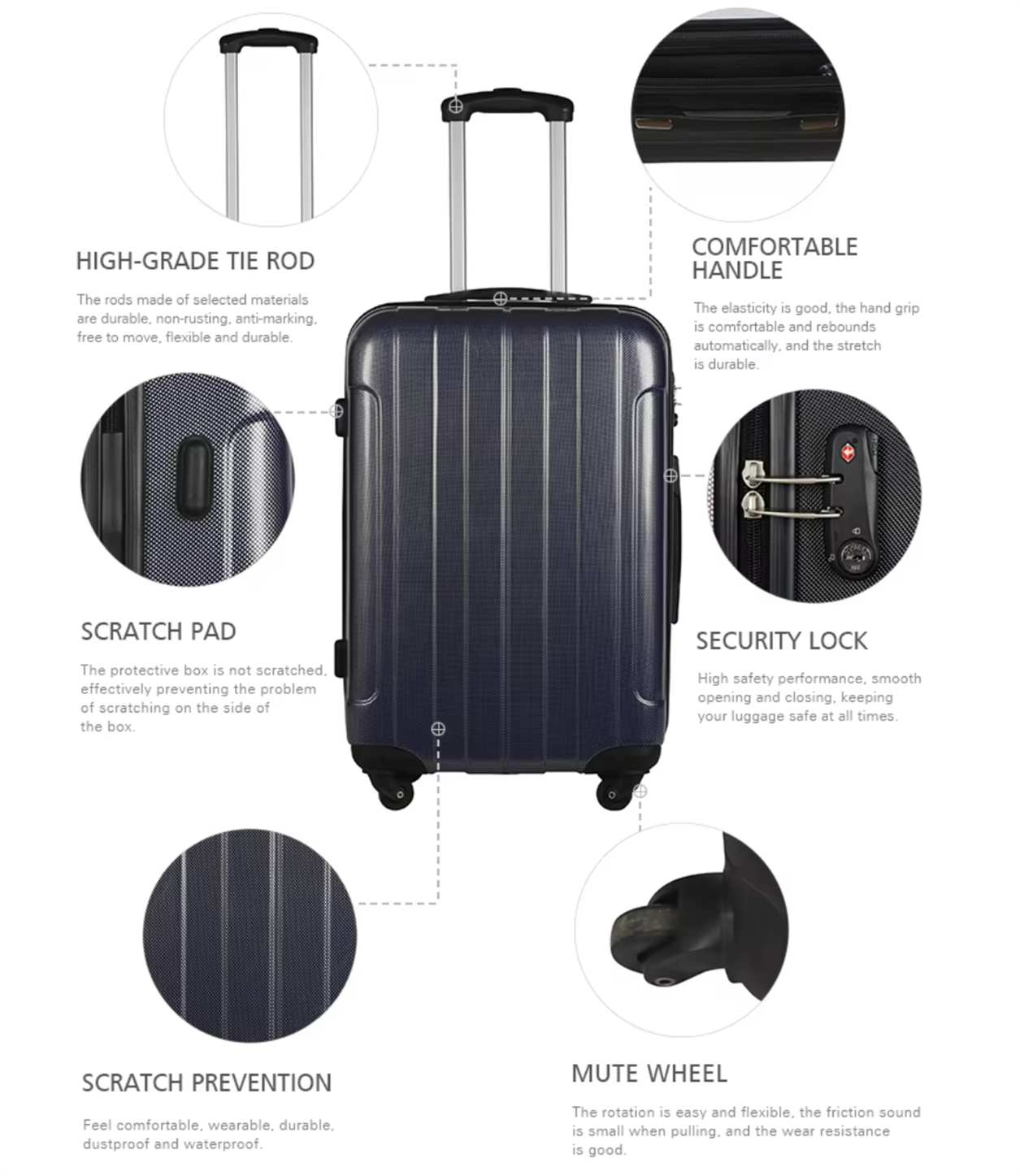Fashion High Quality Premium Designer Promotional Custom Suitcases ...