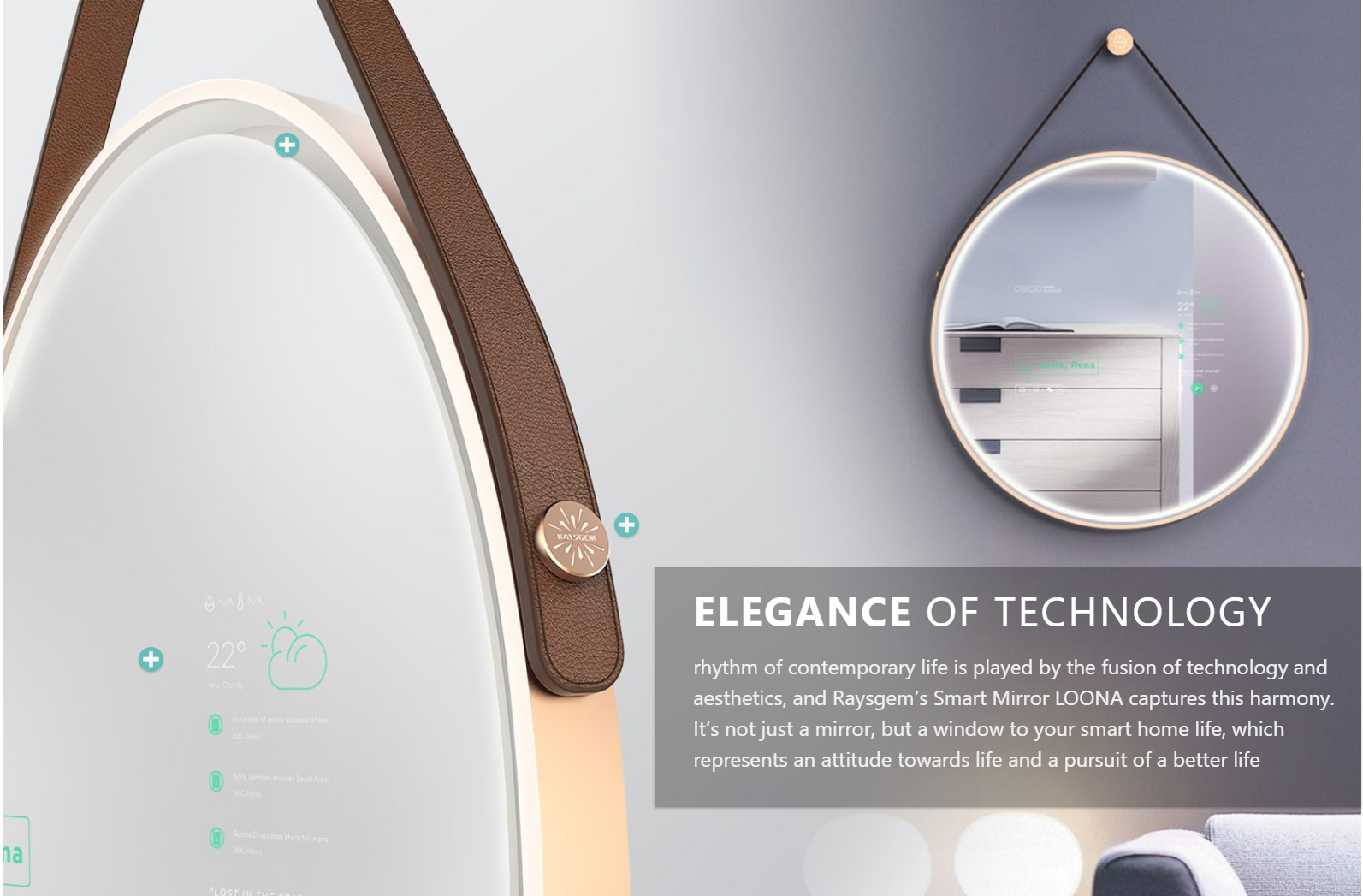 Hot Smart Magic Mirror Led Makeup Mirror With 13.3″ Hd Ips Touch Screen ...