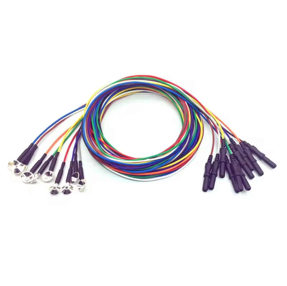 Medical Accessories Solid Silver Cup Electrode Eeg Cable - China ...