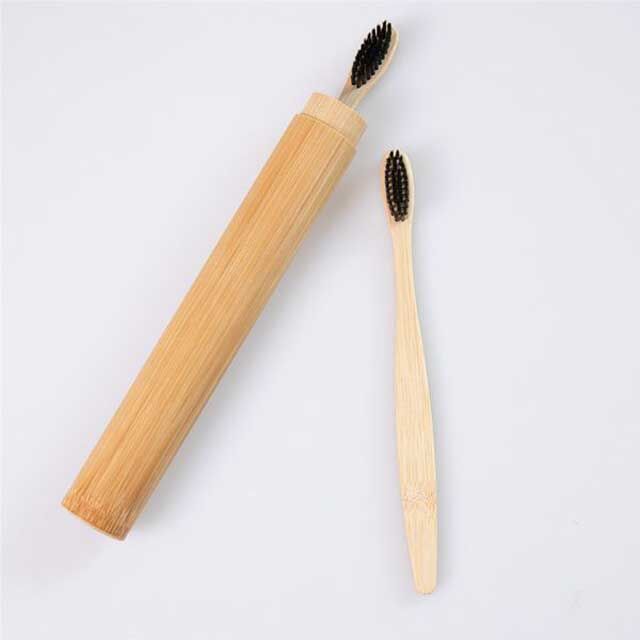 Eco Friendly Bamboo Toothbrush Tube Box, Compostable Travel Portable ...
