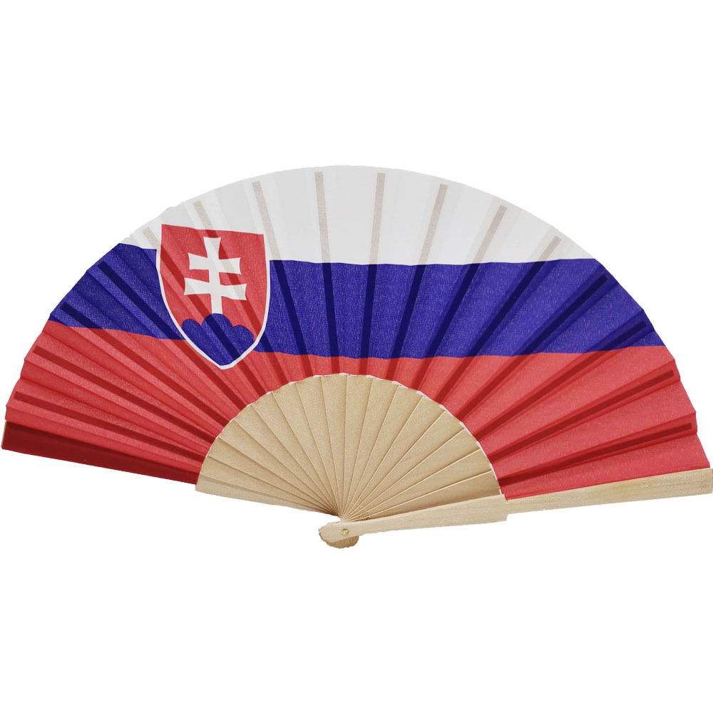 Promotional Portable Bamboo Hand Fan Custom Country Flag Folding Hand ...